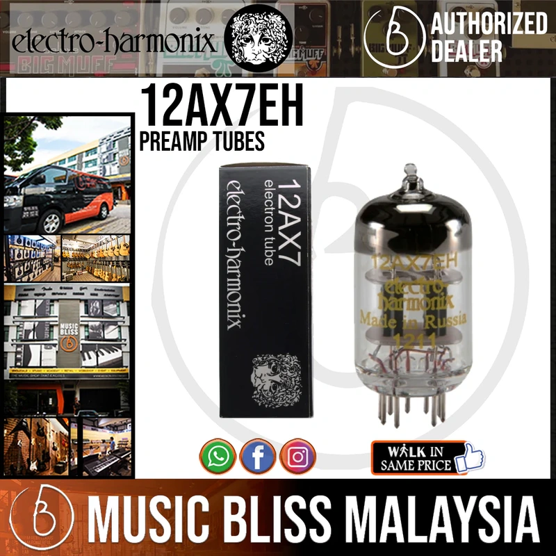 Electro Harmonix 12AX7 Preamp Vacuum Tube - Total Music Gear: All-in-One Shop for Musical ...