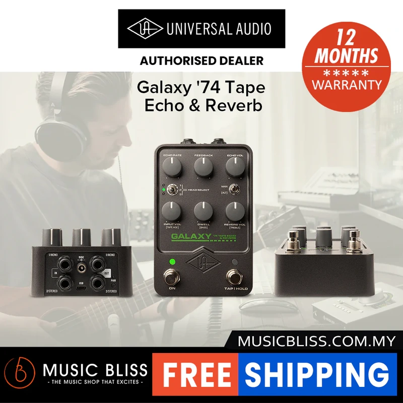 Universal Audio Galaxy '74 Tape Echo & Reverb Pedal - Total Music Gear ...