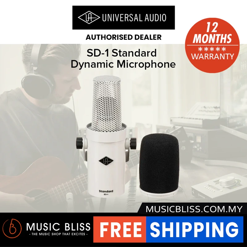 Universal Audio SD-1 Standard Dynamic Microphone - White - Total Music ...